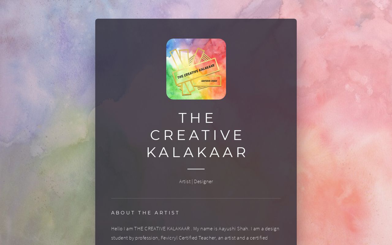 The Creative Kalakaar by Aayushi Shah